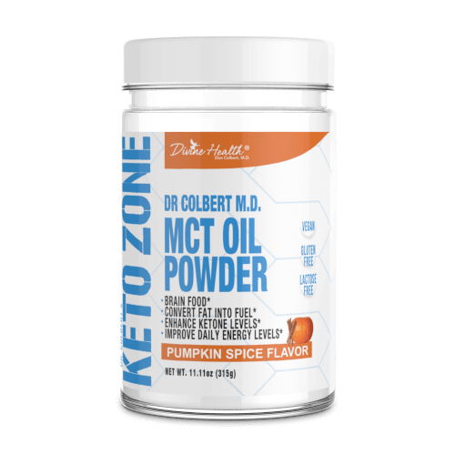 Keto Zone MCT Oil Pumpkin Spice Flavor 30 Servings Powder by Dr Colbert
